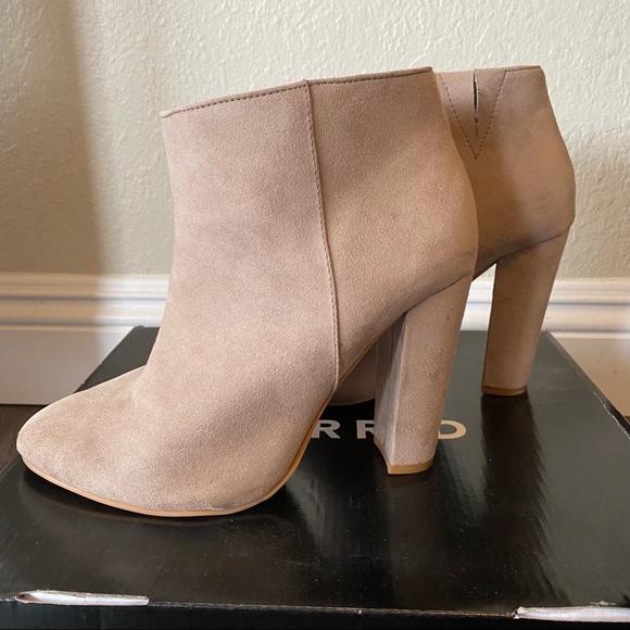 torrid | Shoes | Torrid Taupe Taper Heal Bootie 9 | Poshmark